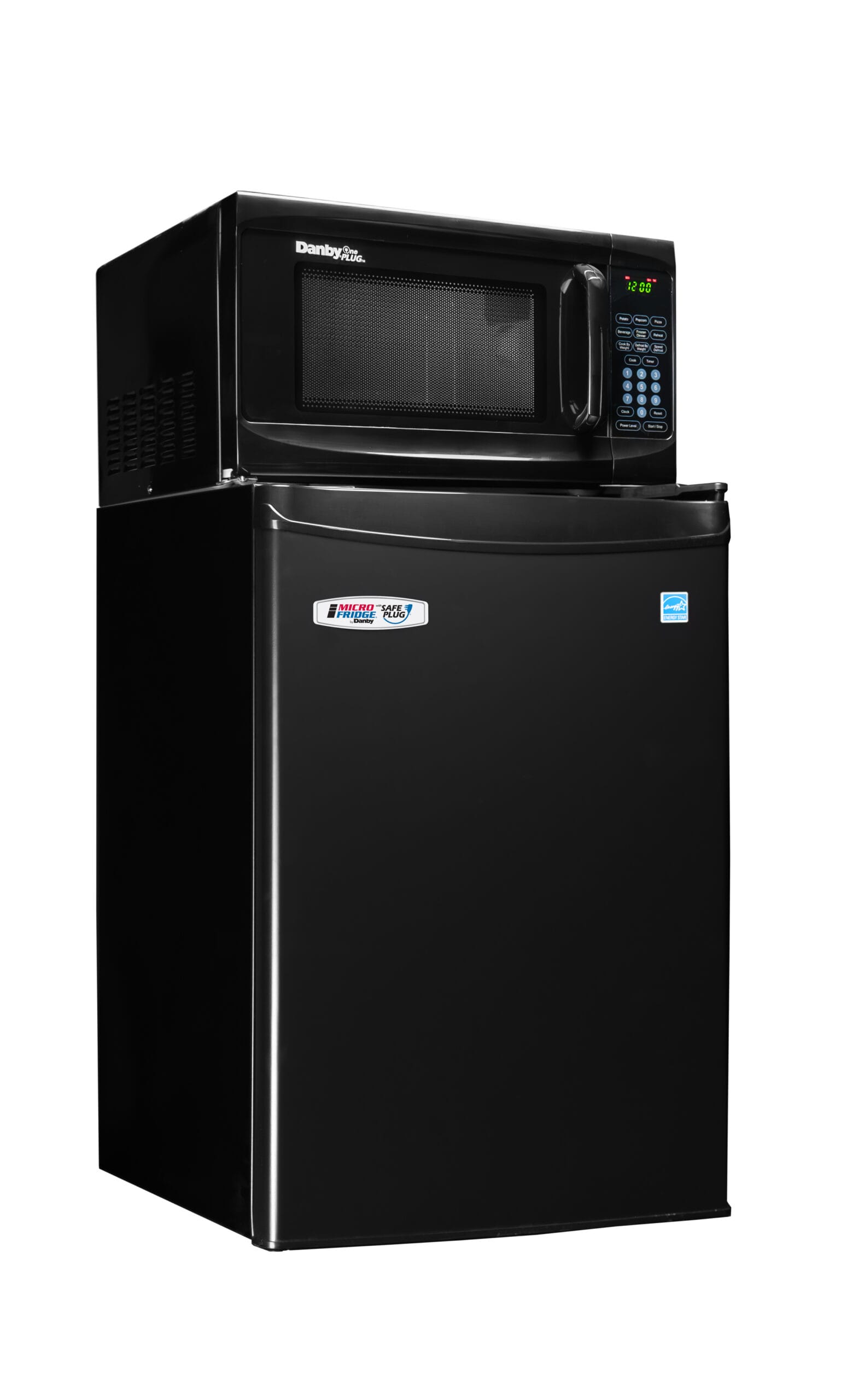 Microfridge 2 6 Cu Ft Combination Unit In Black 2 6mf4 7a1